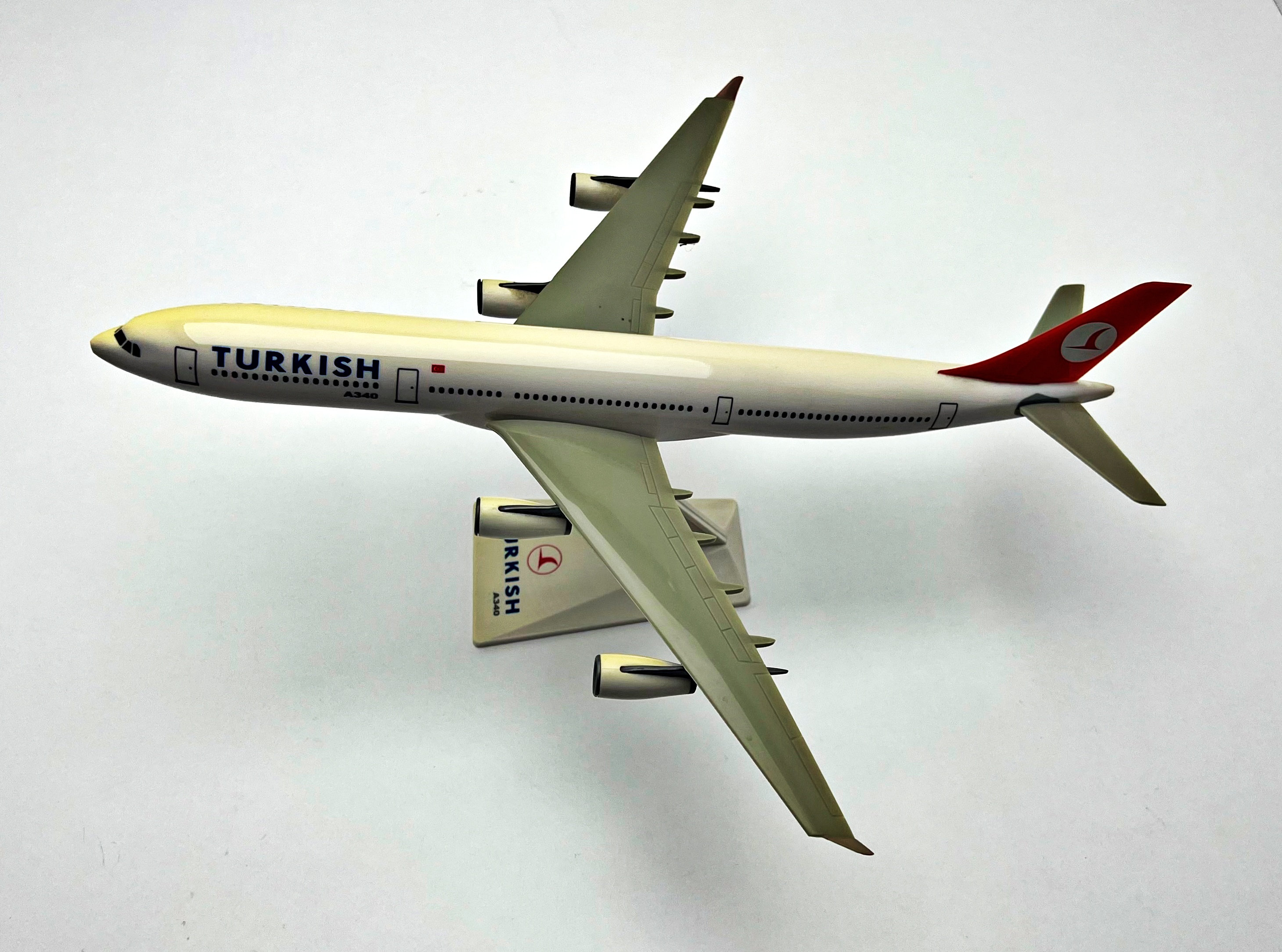 Vintage Model Airplane Airbus A340 THY Model Airplane 31 Cm - Etsy