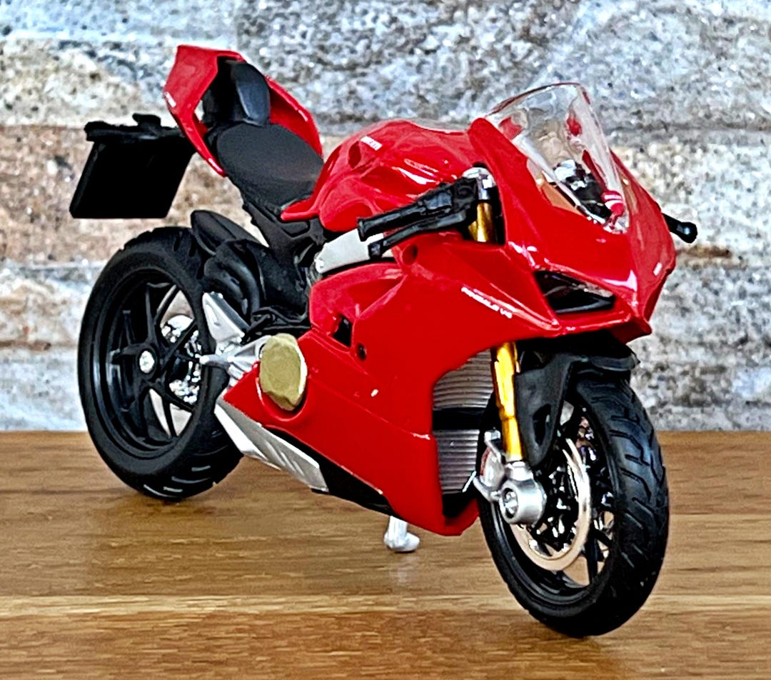 Ducati Panigale V4, Motorcycle Model, Scale 1/18 Model Motorcycle, Diecast Motorcycle, 1/18 Die ...