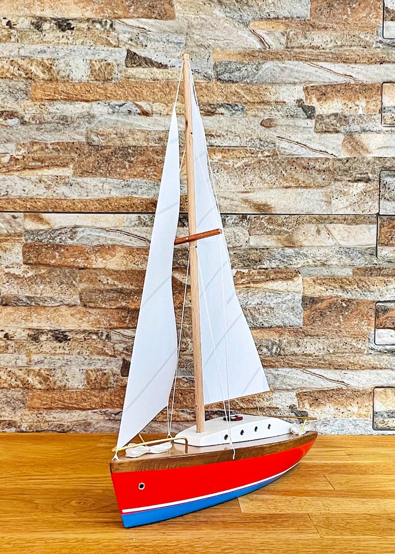 Handmade Wooden Ship, Model Sailing Boat, Sailboat Model, Wooden Boat ...
