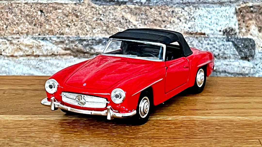 Mercedes Benz 190 SL 1955, Vintage Model Car , 1/38 Diecast Car, 1/38 ...