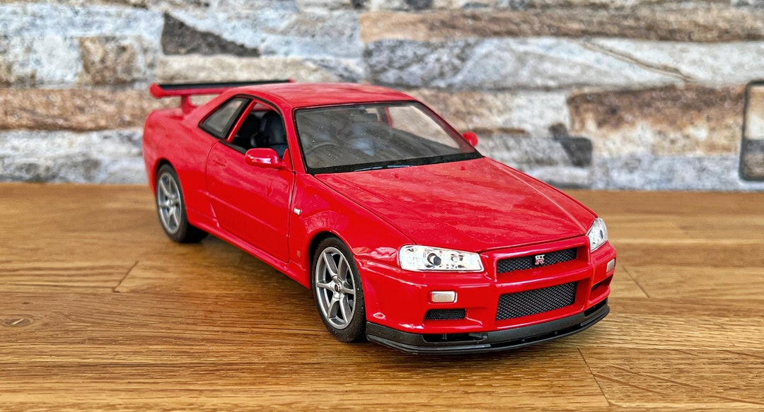 Nissan Skyline GT R | Model Car | 1:24 Diecast Car | 1/24 Scale Model ...