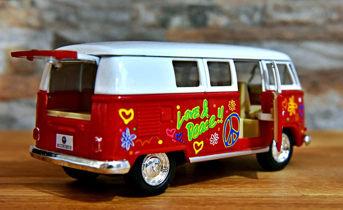 Volkswagen Classical Bus 1962 Model Car 1/32 Diecast Car - Etsy