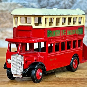 1932 AEC Regent Double Decker Bus, Vintage Diecast Bus, Model Metal Bus ...