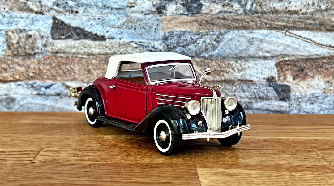 1936 Ford Cabriolet | Vintage Model Car | Vintage Diecast Car | 1/32 ...