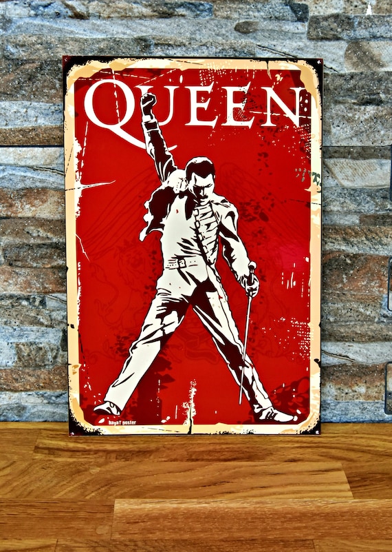 Vintage Poster Queen Wooden Poster Retro Poster | Etsy