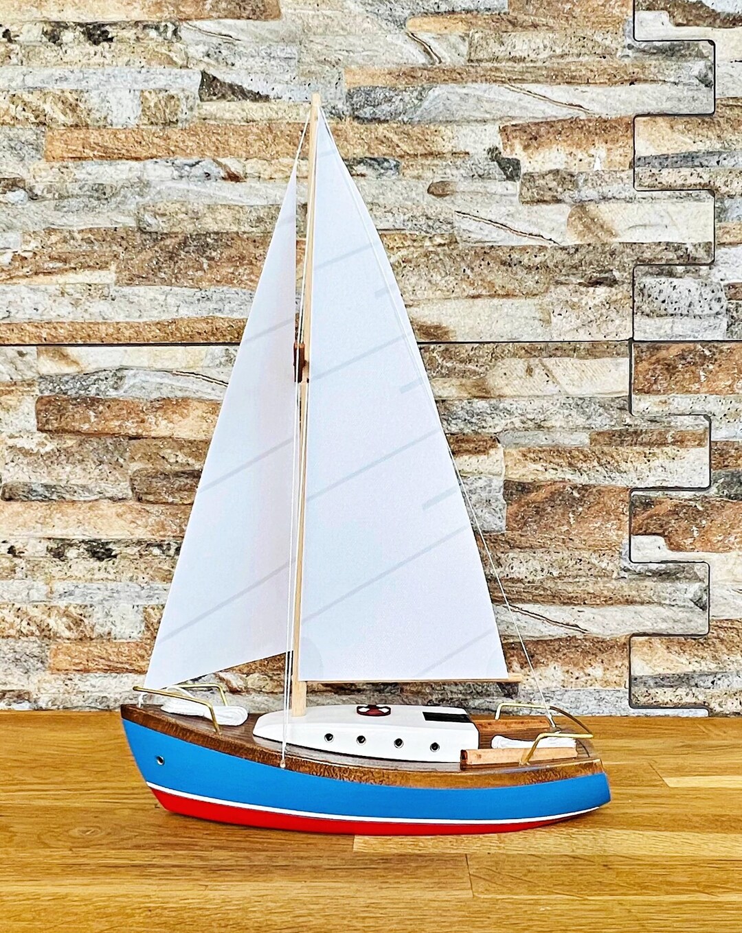Handmade Wooden Ship, Model Sailing Boat, Sailboat Model, Wooden Boat ...