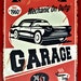 Garage Vintage Retro Poster, Wooden Retro Poster, Open 24/7, Full ...
