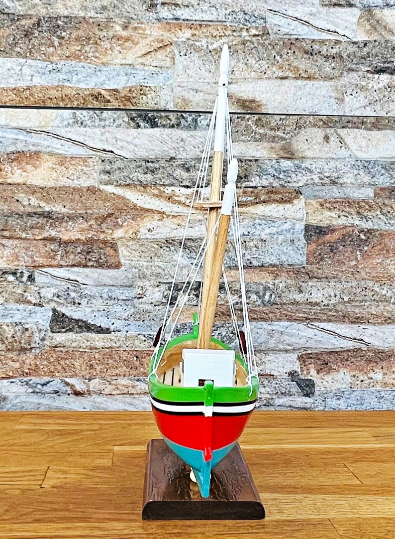 Handmade, Wooden Ship Model Fishing Boat, Wood Boat Model - Etsy