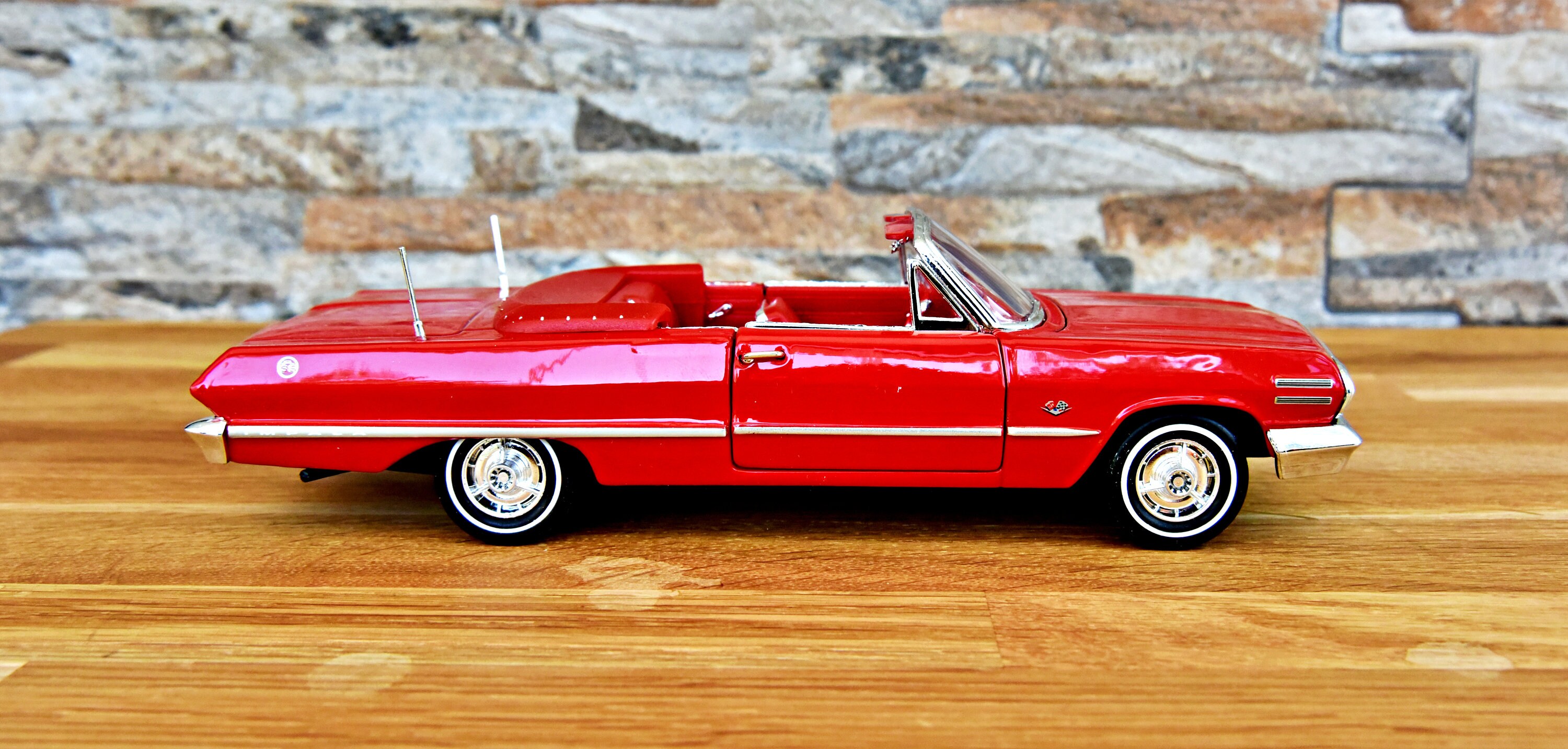 Chevrolet Impala 1963, 1/24 Diecast Car, 1/24 Scale Model Car, Vintage ...