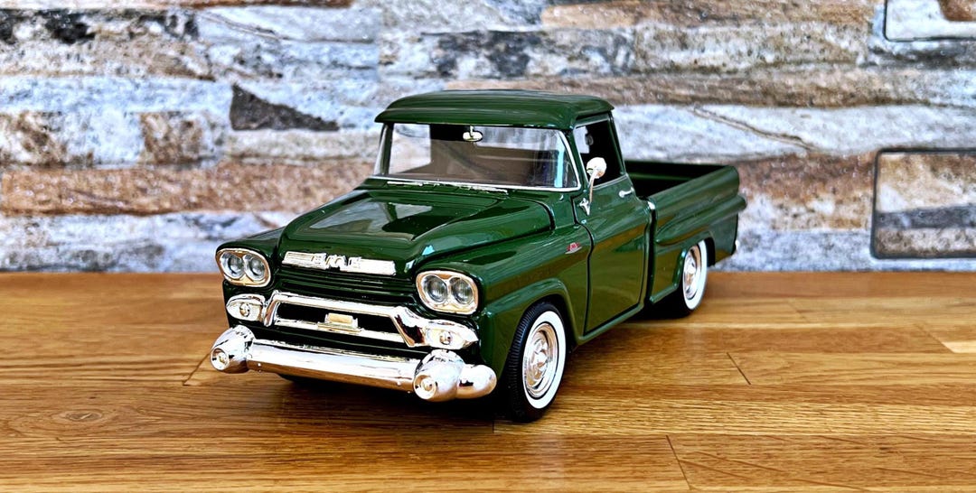 GMC 100 Wideside Pickup 1958, Vintage Model Truck, Diecast Truck , Car ...