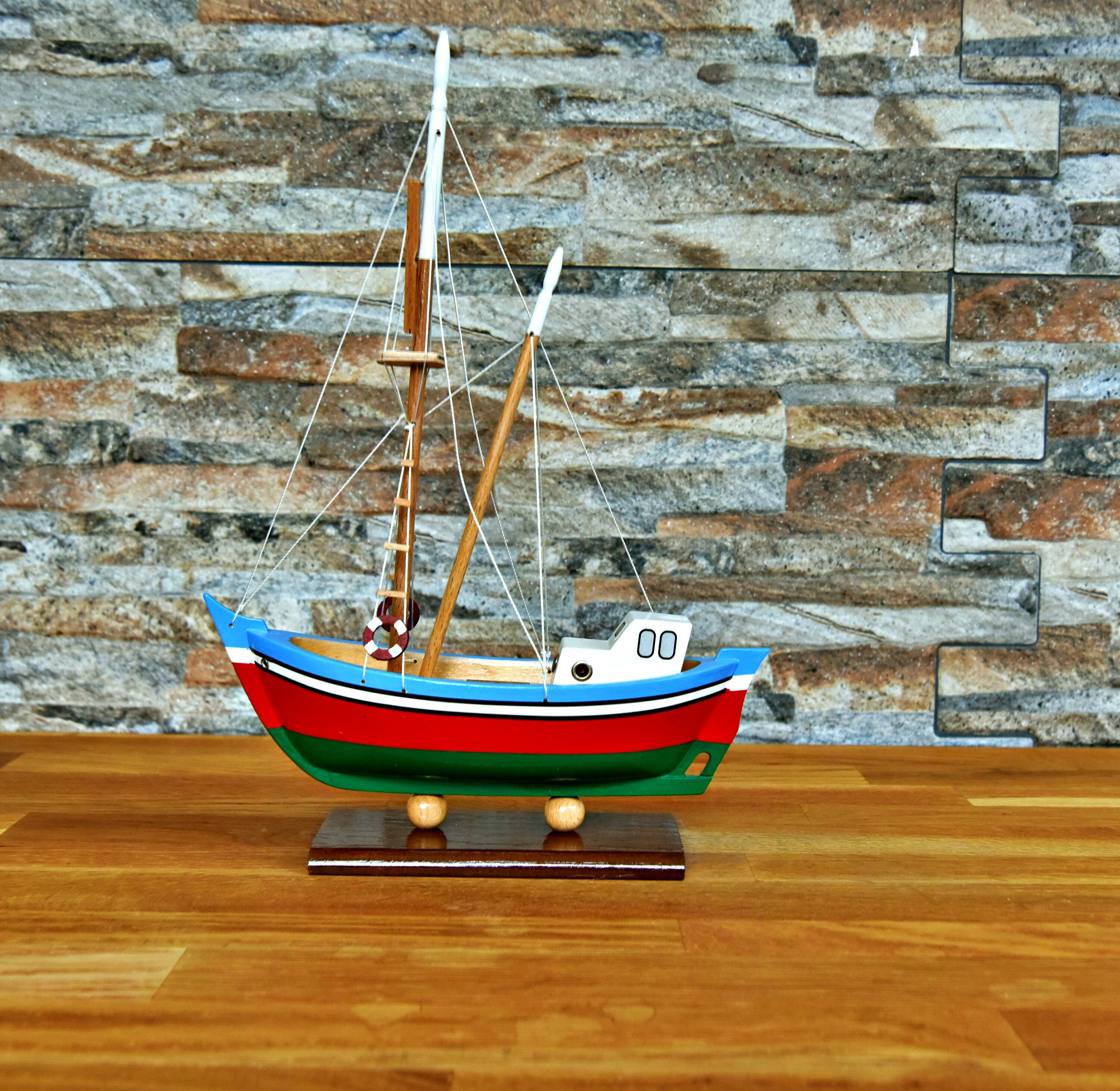 Collectibles Hand Carved Model Ship Handmade Wooden Ship Model Vintage ...
