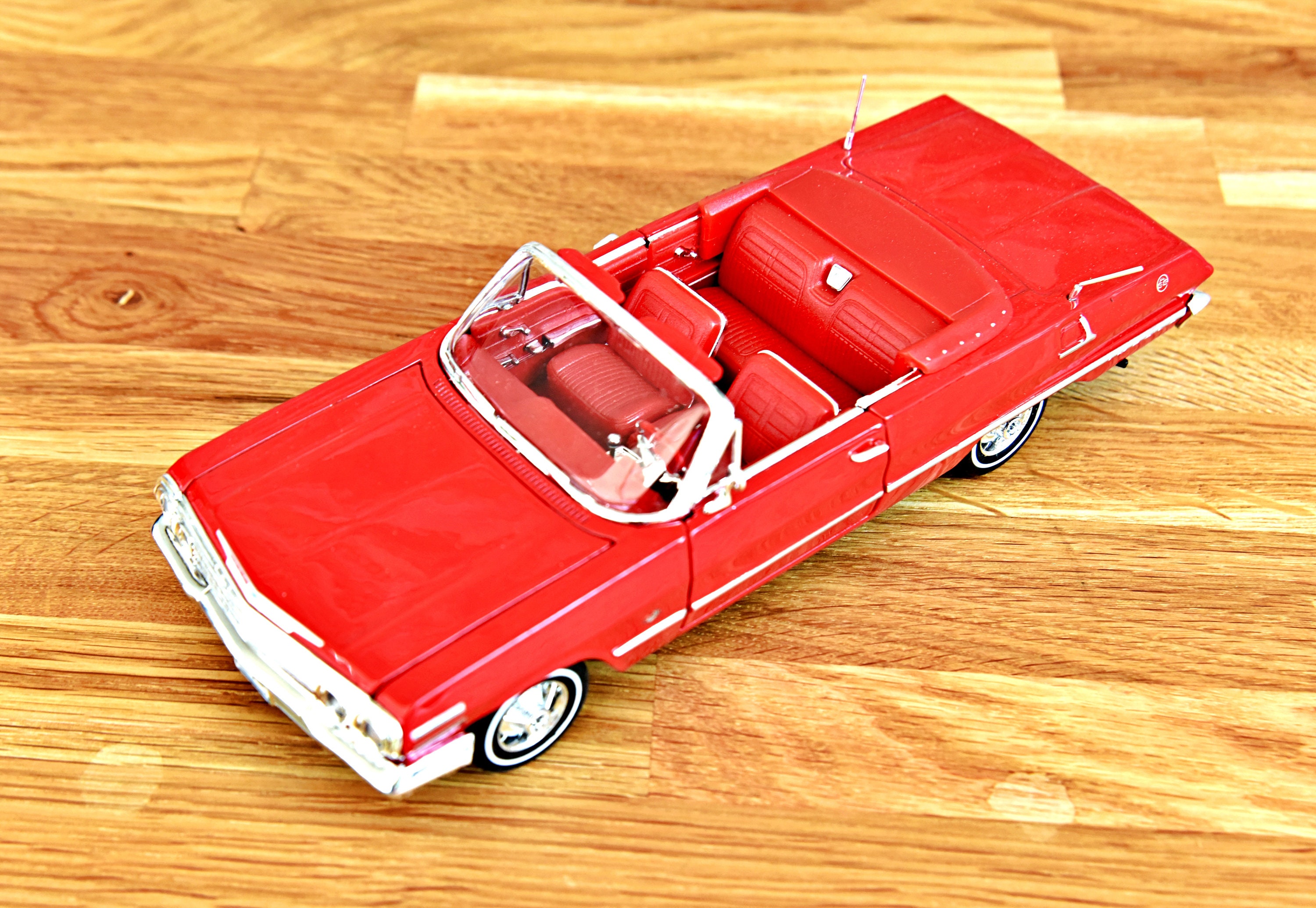 Chevrolet Impala 1963, 1/24 Diecast Car, 1/24 Scale Model Car, Vintage ...