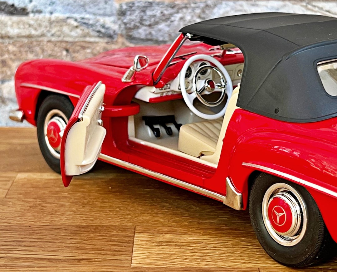 Mercedes Benz 190 SL 1955 Vintage Model Car Diecast Car 1/18 Scale ...