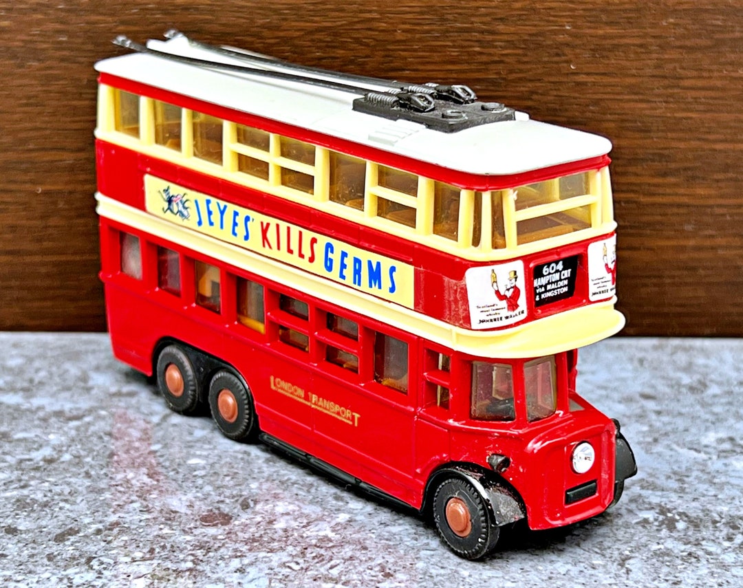 1931 AEC Trolleybus Diddler, Vintage Diecast Bus, Model Metal Bus, Old ...