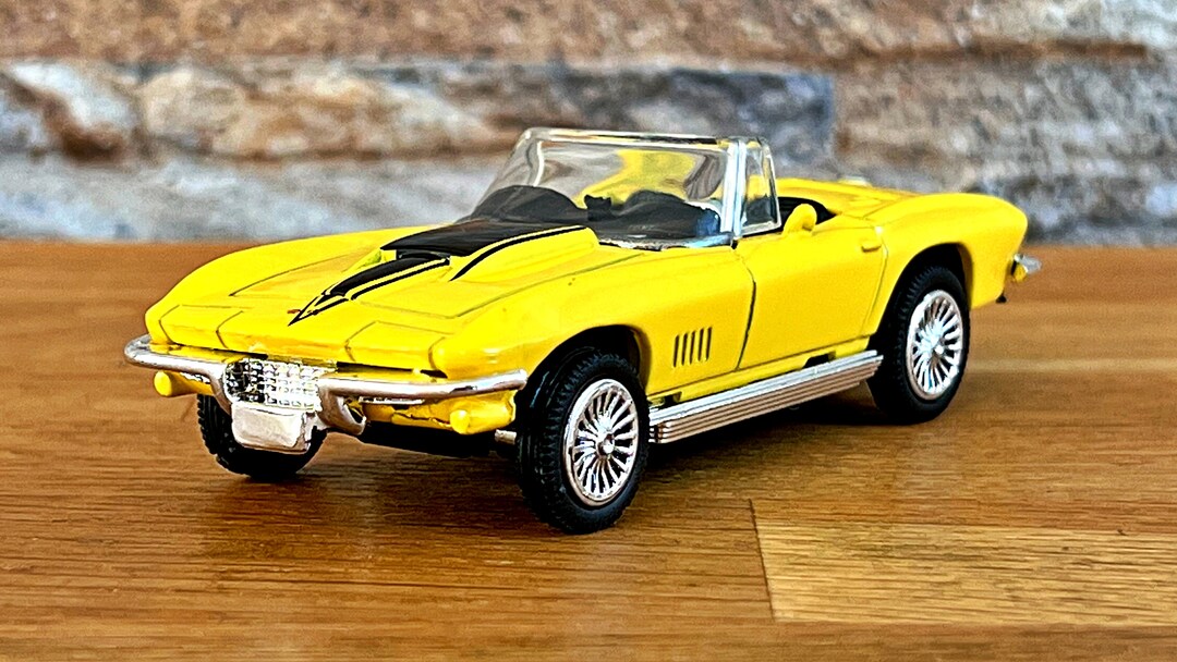 1967 Corvette, 1/43 Diecast Car, 1/43 Scale Model Car, Vintage Model ...