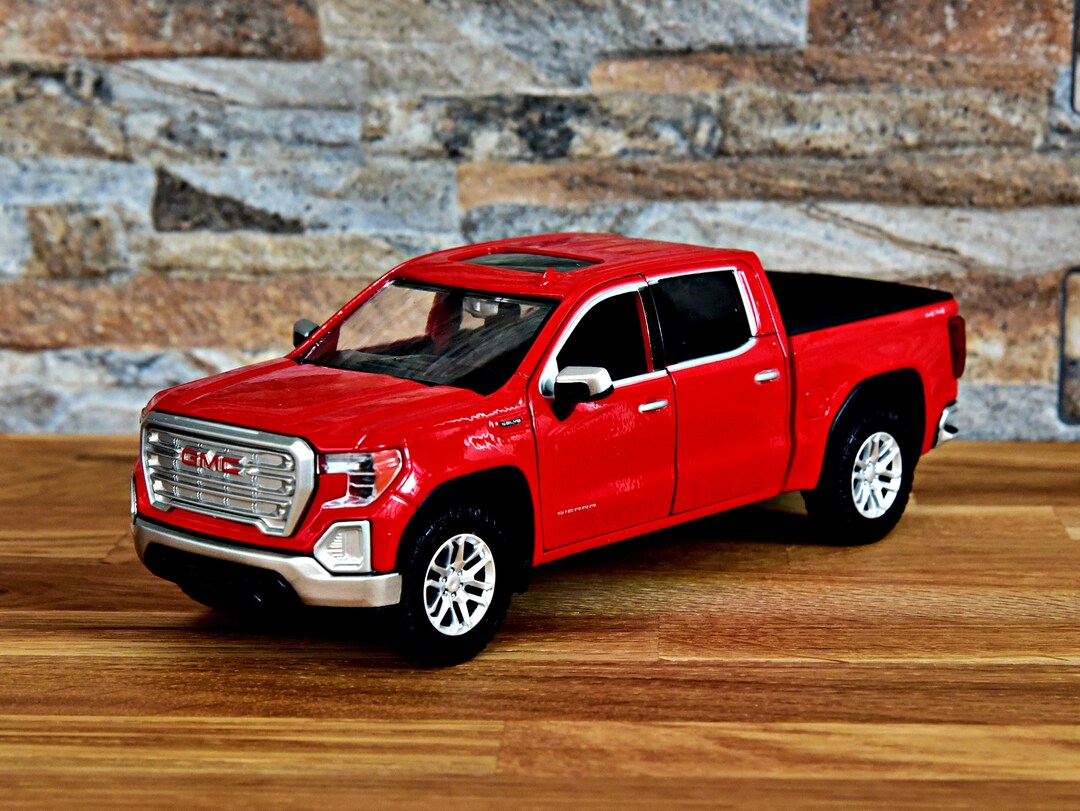 GMC Sierra 1500 SLT Crew Cab, 2019 Model, Car Model Metal, Scale 1/27 ...