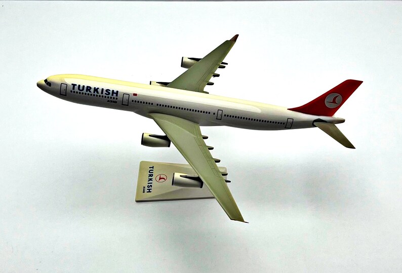 Vintage Model Airplane Airbus A340 THY Model Airplane 31 Cm - Etsy