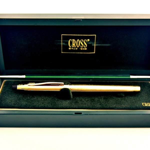 14k Gold Cross Pen - Etsy