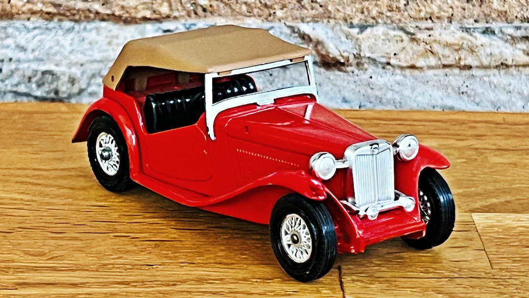 MG TC 1945 ,model Car, Diecast Car, Vintage Model Car, Car Model Metal ...