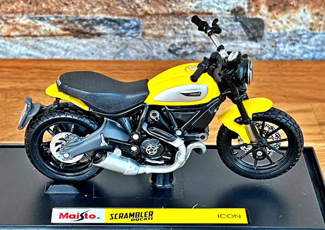 Ducati Scrambler, Scale 1/18 Model Motorcycle, Diecast Motorcycle, 1/18 ...