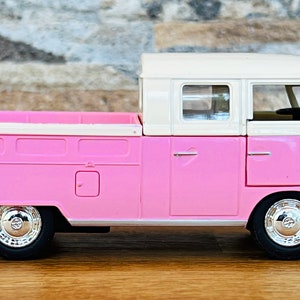 Volkswagen Bus Double Cab Pickup 1963, Vintage Model Car, Diecast Car ...