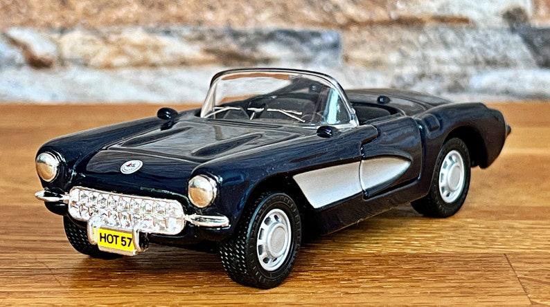 Chevrolet Corvette 1957 Diecast Model Car 1/39 Scale Model - Etsy