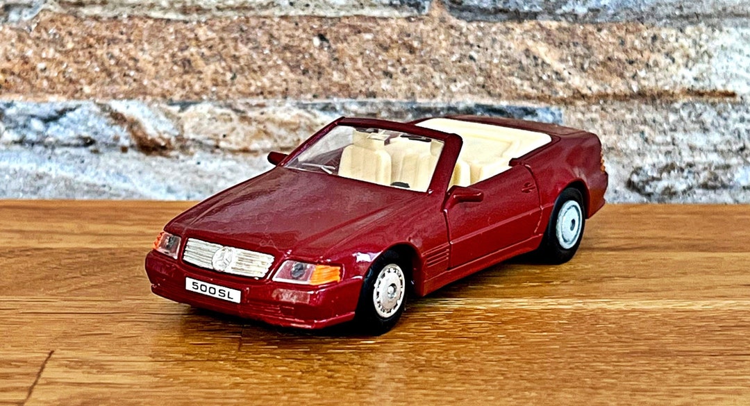 Mercedes Benz 500SL , Vintage Model Car , Diecast Car, 1/40 Scale Model ...