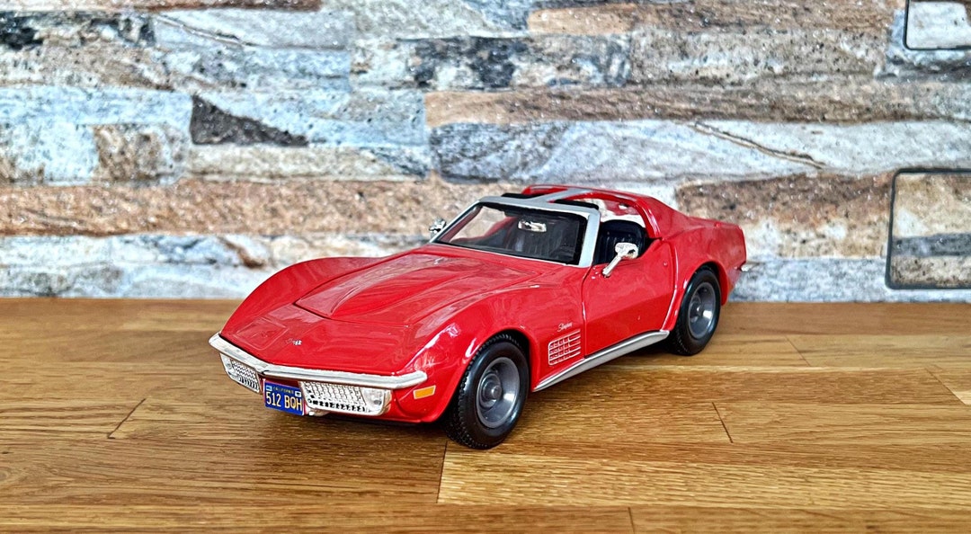 Corvette 1970 | Vintage Model Car | 1/24 Diecast Car | Car Model ...