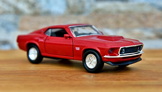 Ford Mustang Boss 429 1969 Model Car Vintage Model Diecast Car 1 36 Scale 1960 s Car Model 1 36 Diecast Model Car Ford Mustang Etsy Canada