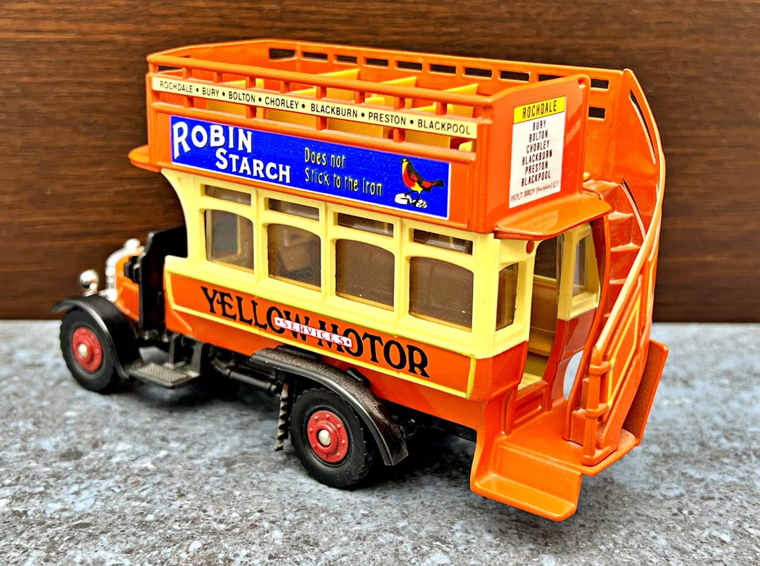 Thornycroft Bus Yelloways, Vintage Diecast Bus, Model Metal Bus, Old ...