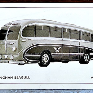 Burlingham Seagull Woods, Vintage Diecast Bus, Model Metal Bus, Old ...