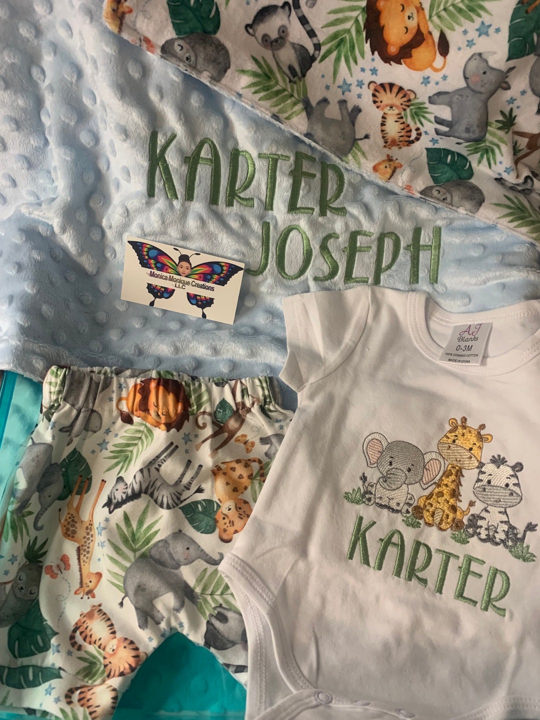 Safari Theme Baby Box- Jungle Set, Newborn Keepsake, Safari Nursery ...