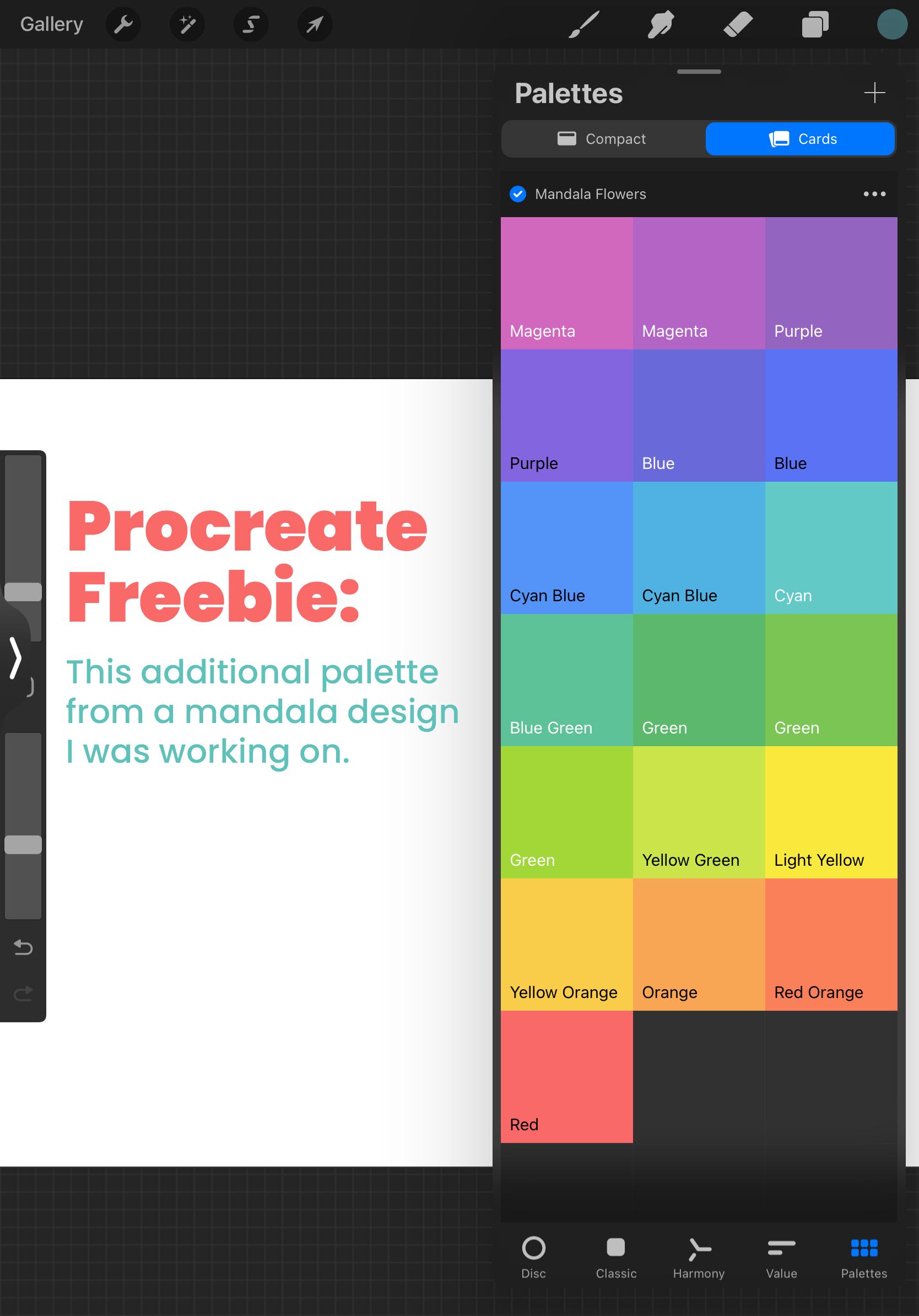 100 Visual Color Palettes for Procreate, Photoshop and Illustrator ...