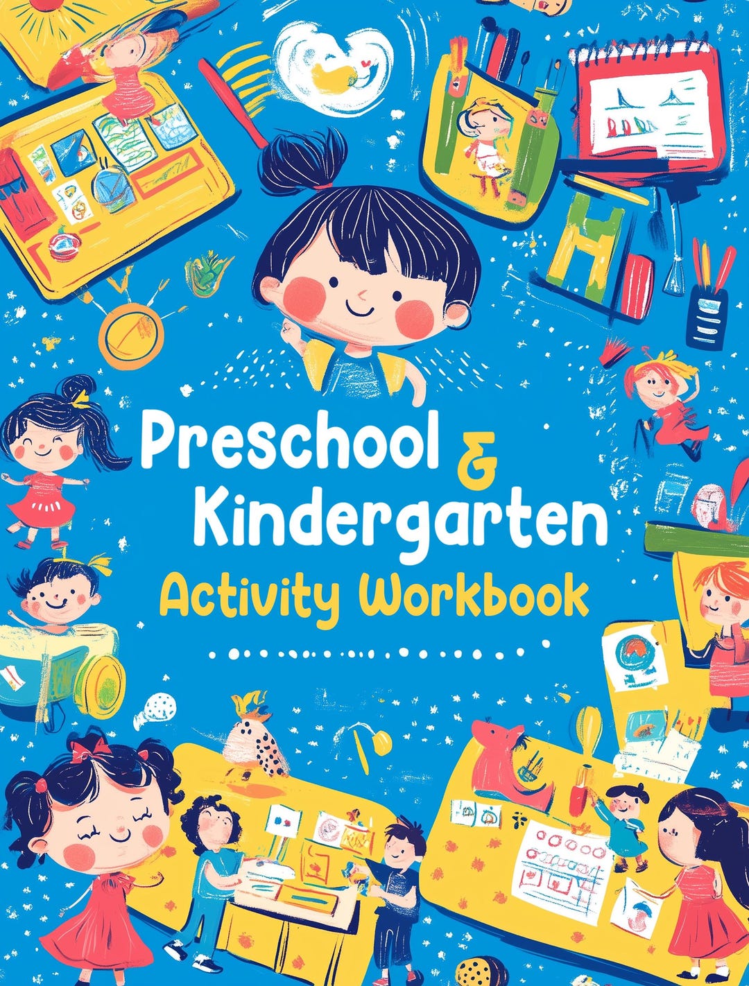 Preschool and Kindergarten Activity Workbook | 100 Pages of Alphabet ...
