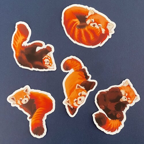 Halloween Retsuko Vinyl Sticker Red Panda Sticker Cute - Etsy