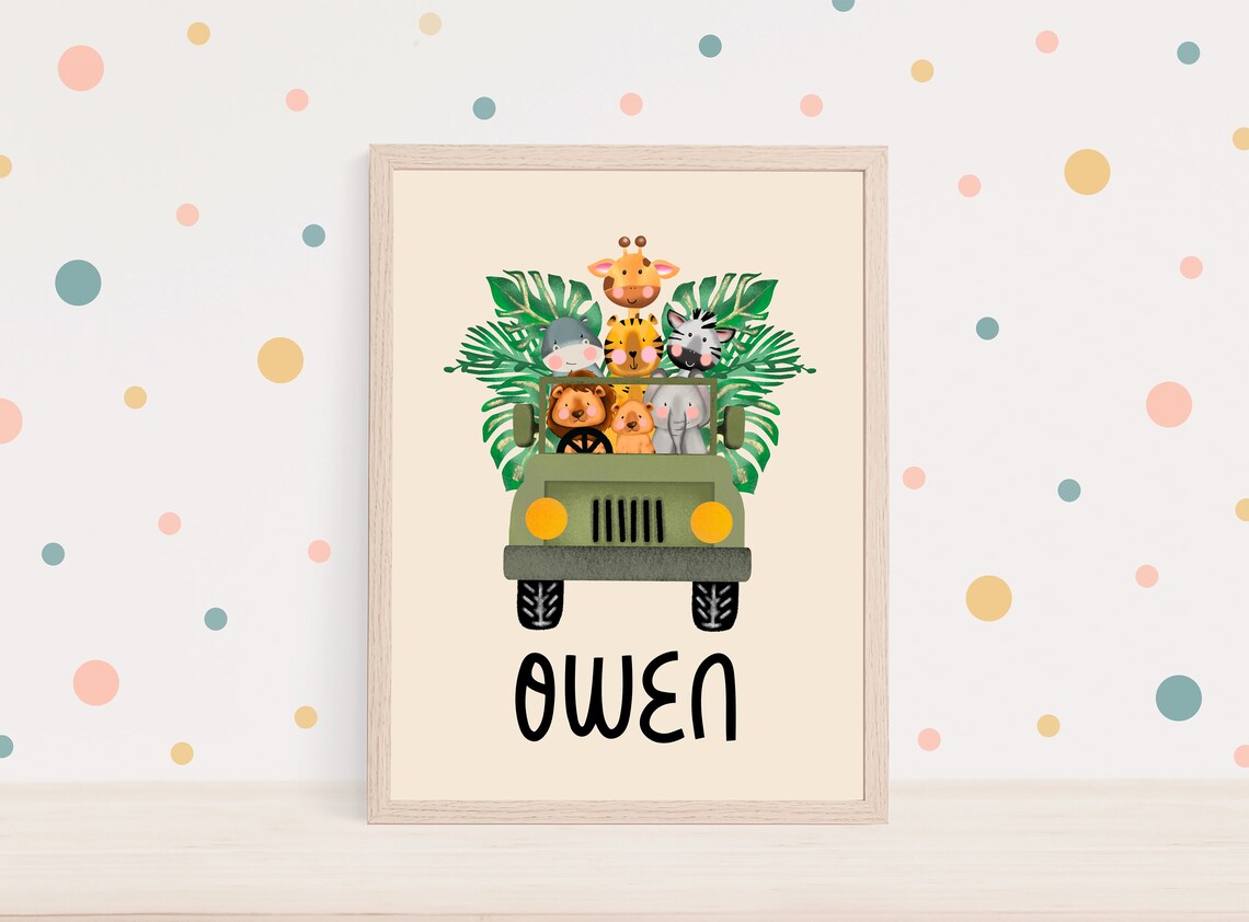 Safari Jungle Clipart Bundle Set Seamless Patterns for - Etsy