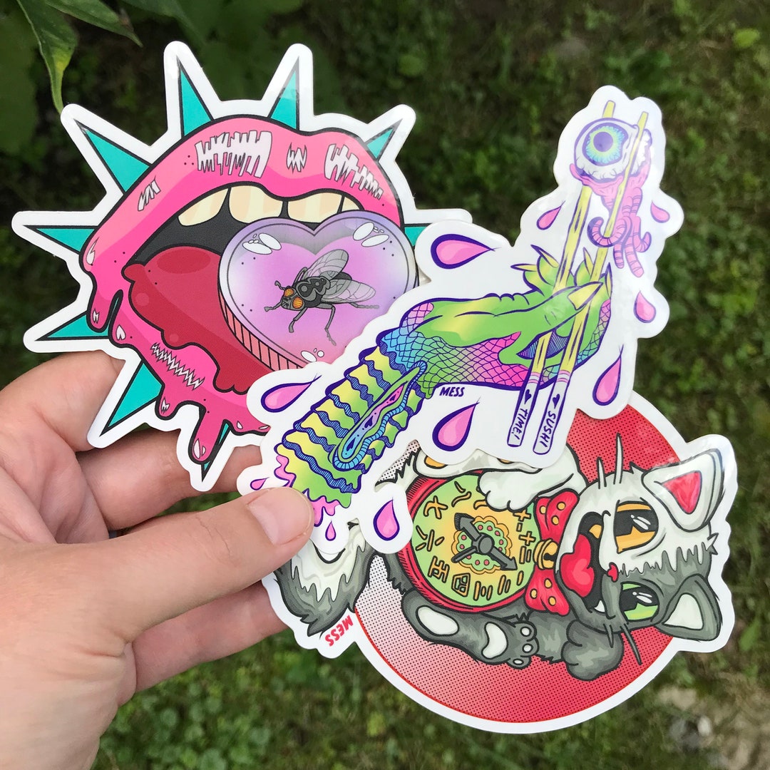 3 Pack Large Vinyl Stickers - Etsy