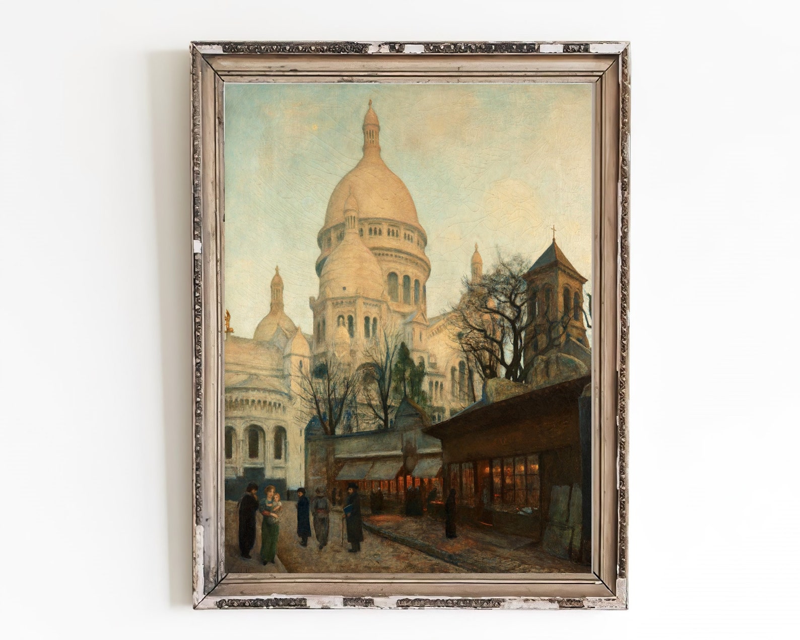 CANVAS ART PRINT | Vintage Paris Wall Art Print | Sacre Coeur Paris ...