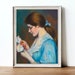 PRINTABLE ART | Vintage Girl Portrait Oil Painting | A Young Woman With ...