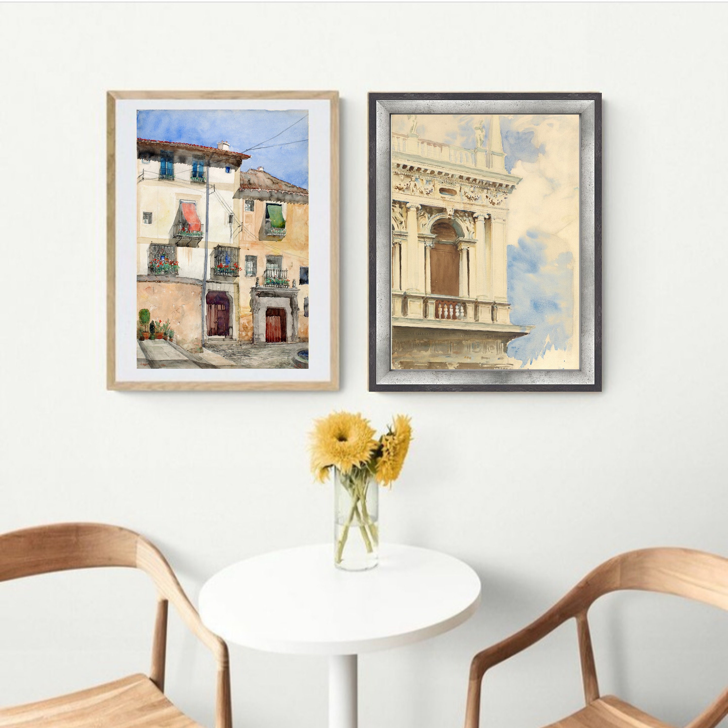 CANVAS ART PRINT | White Residential Building With Balcony ...