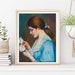 PRINTABLE ART | Vintage Girl Portrait Oil Painting | A Young Woman With ...