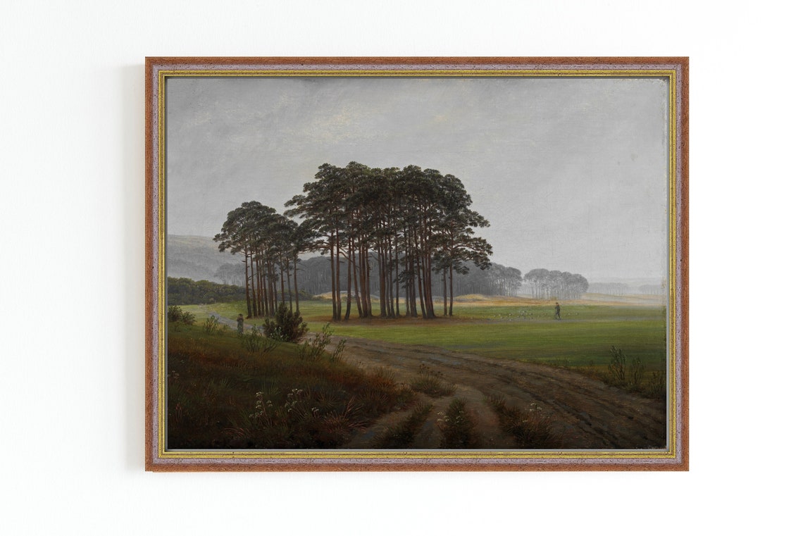 CANVAS ART PRINT | Country Landscape Painting | Farmhouse Wall Decor ...