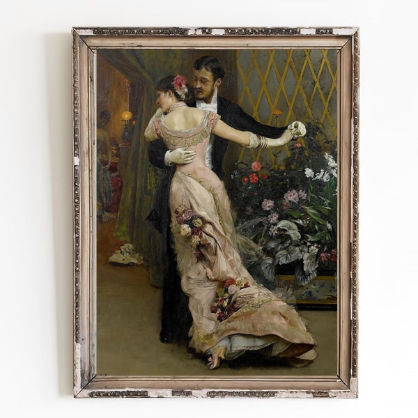 Waltzing Couple Wall Art - Etsy