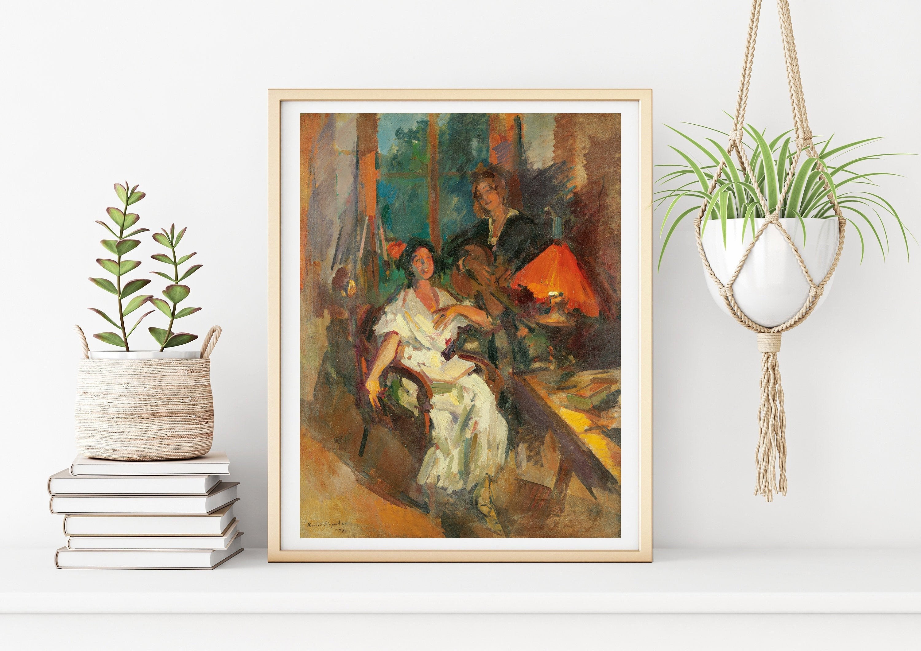 CANVAS ART PRINT Female Singers Wall Art Print Girl Playing Guitar Home ...