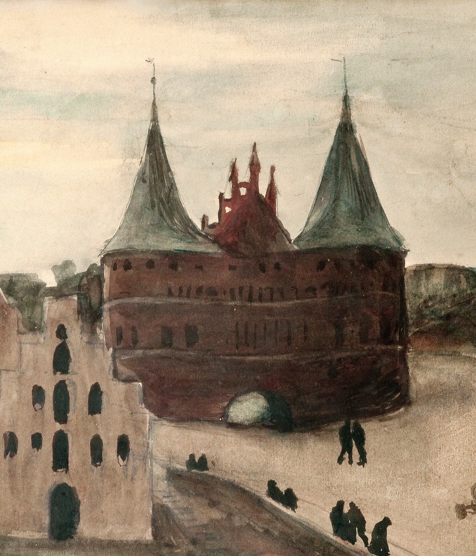 PRINTABLE ART | the Castle Oil Painting | Architecture Art Print ...