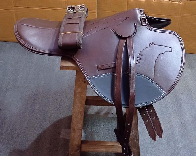 Western Leather Strip Down Barrel Horse Racing Saddle With Matching ...