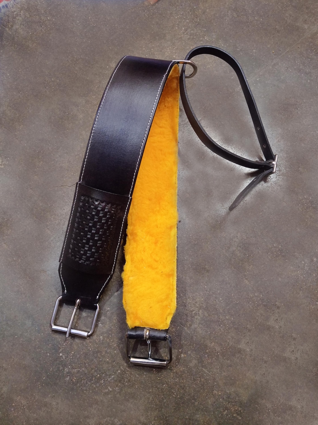 Western Roping Saddle Cinch Girth Barrel Racing Trial Leather Cinches ...