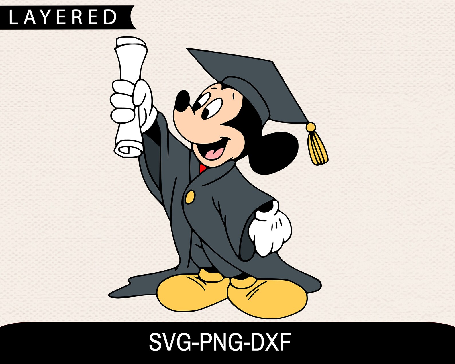 Mickey Graduation Svg Disney Svg Mickey Svg Svg For Mom | Etsy
