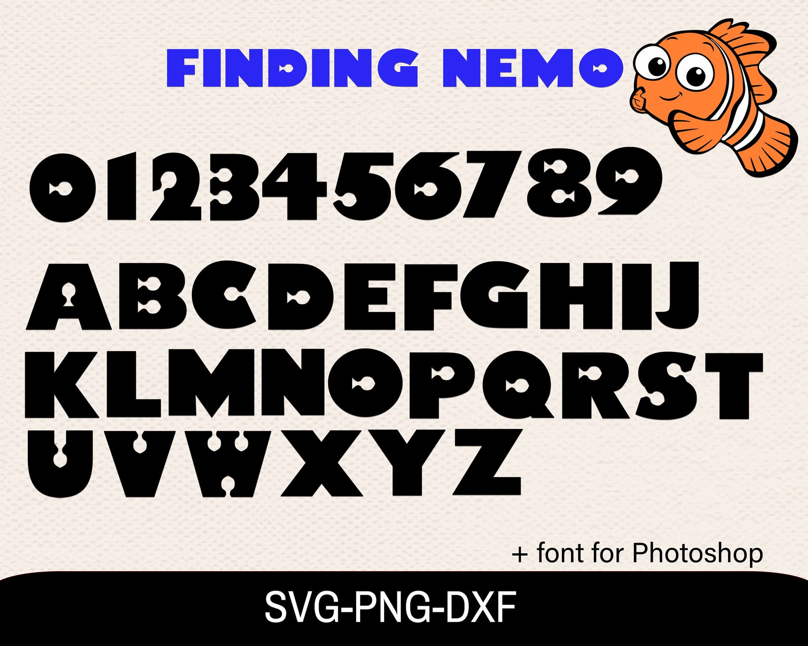 Finding nemo font da font - lilymma