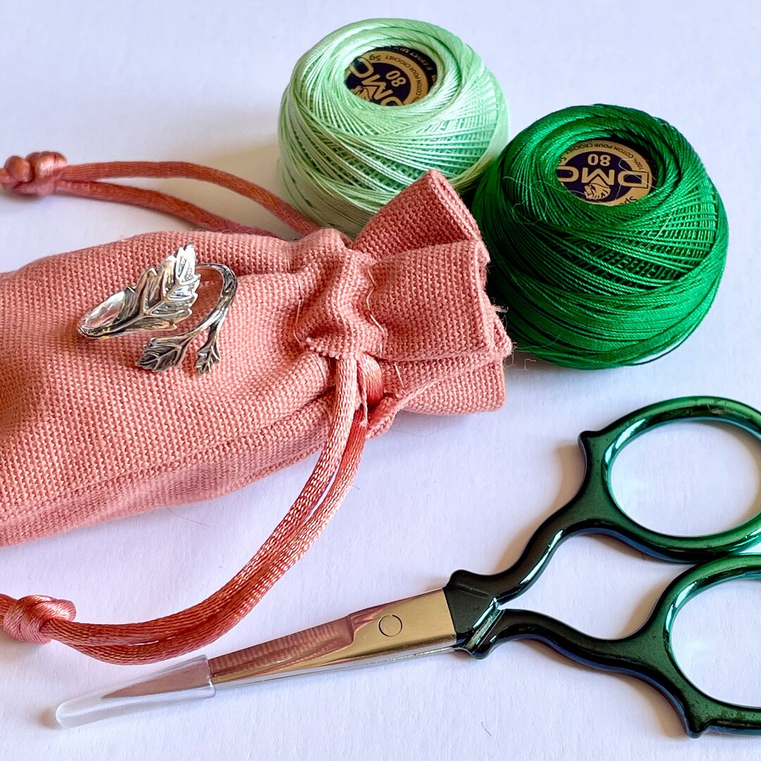 Leaf Crochet Ring. Adjustable for Crochet Tension. Handmade in Recycled ...